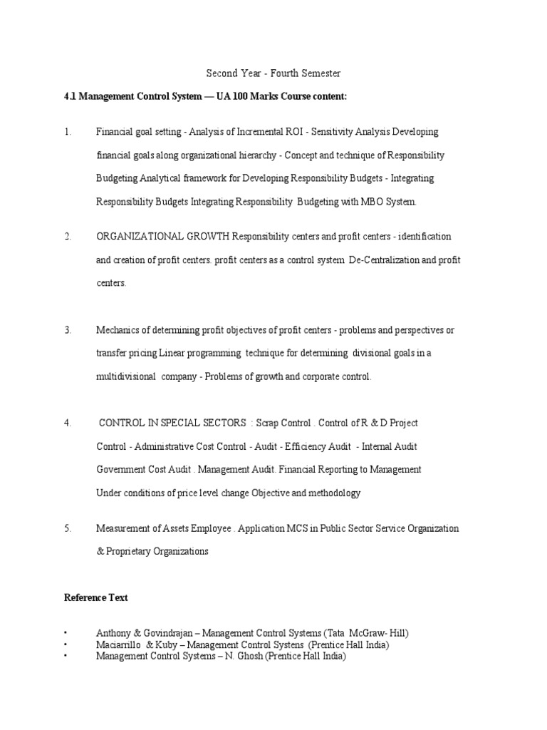 MMS Syllabus IV | PDF | Business | Entrepreneurship