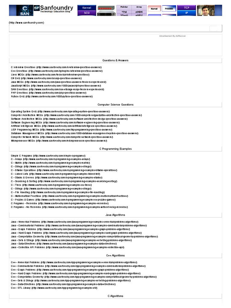 15+ - Rsync - Command Usage Examples in Linux - Sanfoundry | PDF | Computer File | Information ...
