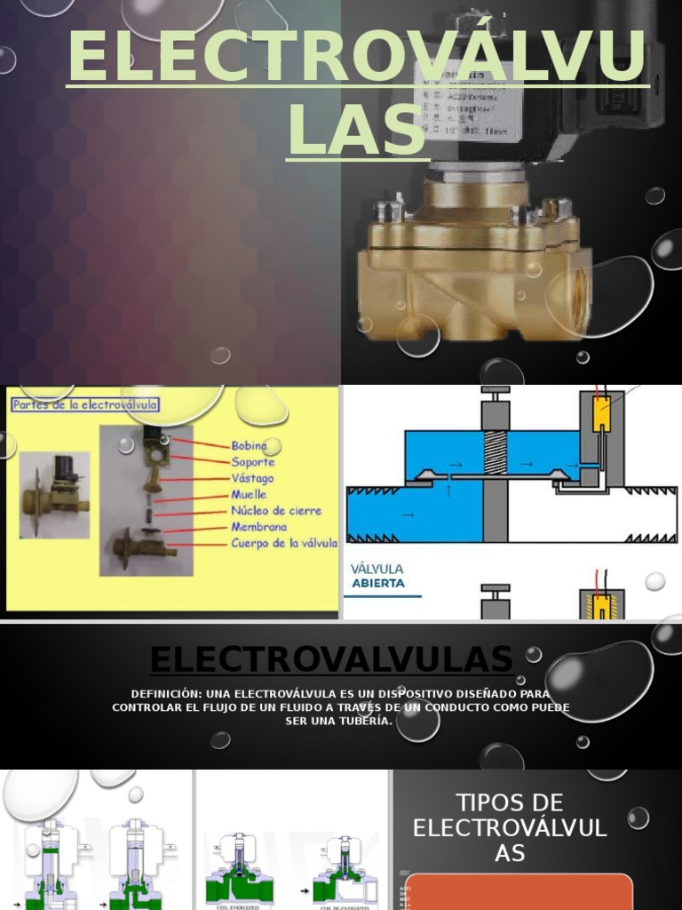 Componentes y Funcionamiento de Electroválvulas | PDF | Mecánica de ...