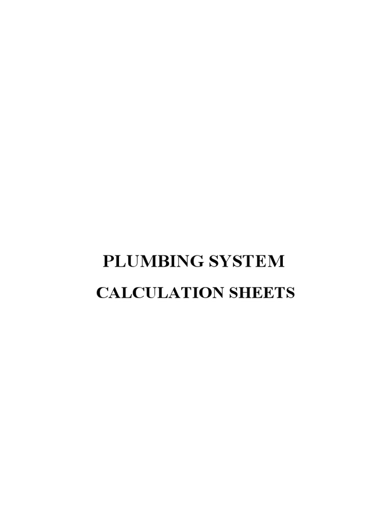ECG-SUMP PUMP Calculation | Download Free PDF | Toilet | Plumbing