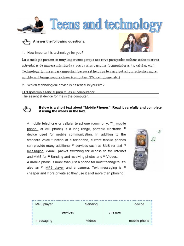 Technology Reading | PDF | Mobile Phones | Online And Offline