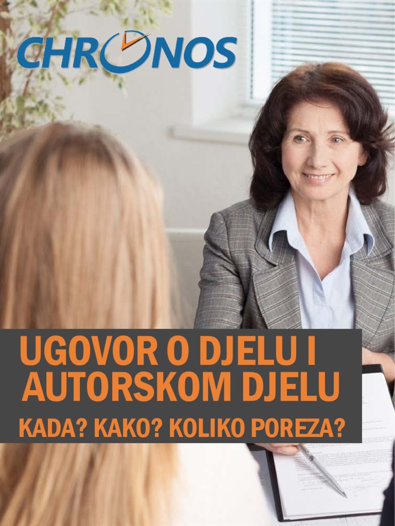 Ugovor o Djelu I Autorskom Djelu | PDF