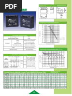 Battery Sizing and Kt Factor Data | PDF