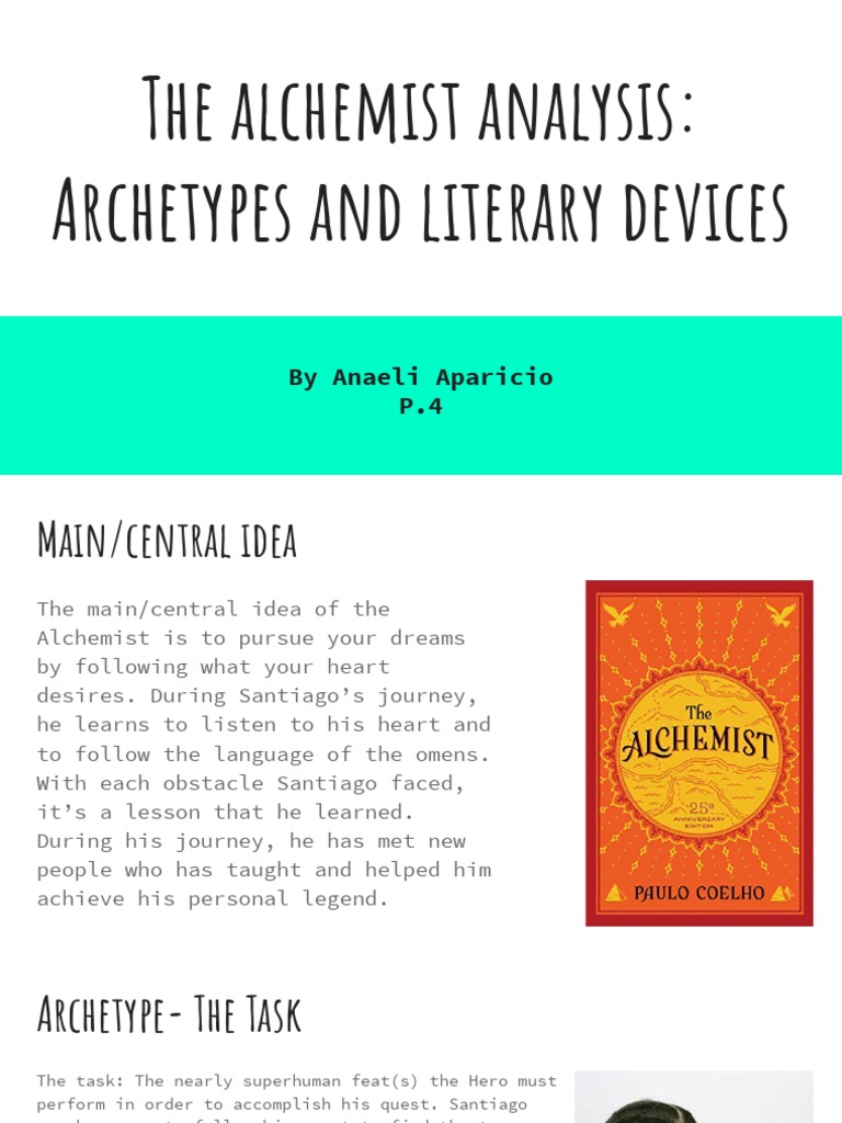 The Alchemist Analysis Archetypes and Literary Devices | PDF | Quest | Hero
