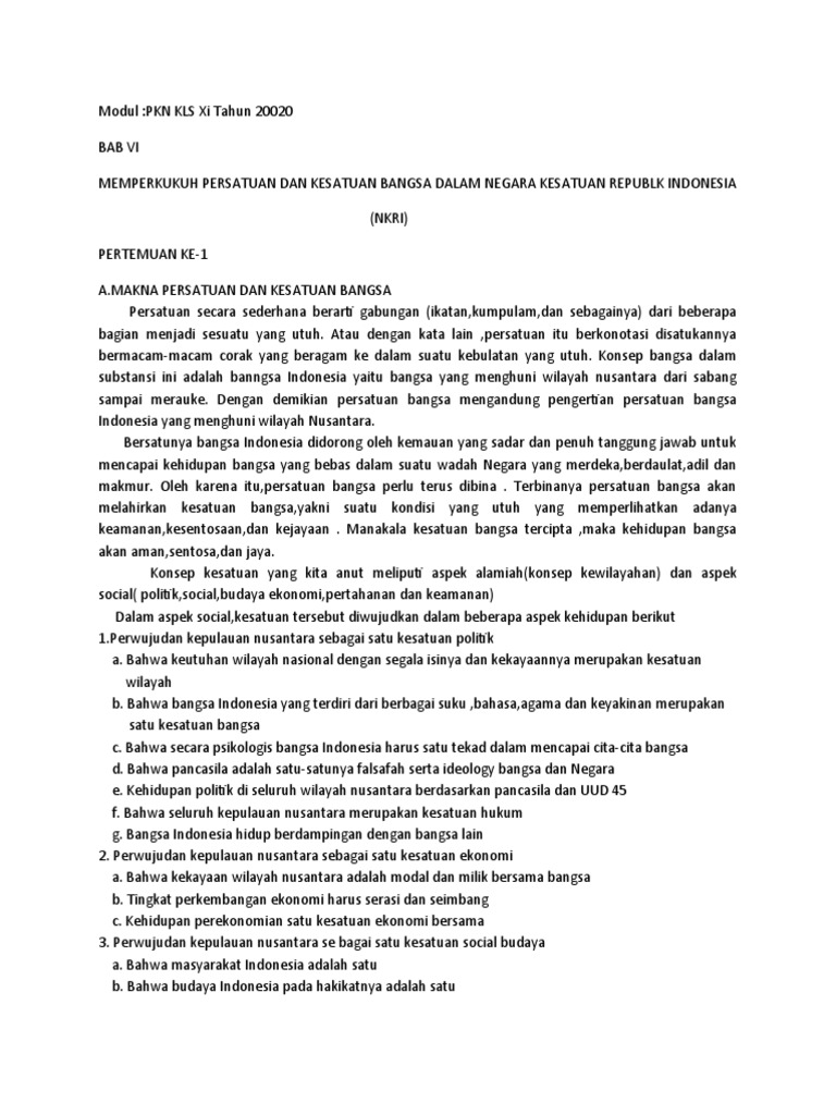 MODUL PKN XI 20modul | PDF | Politik