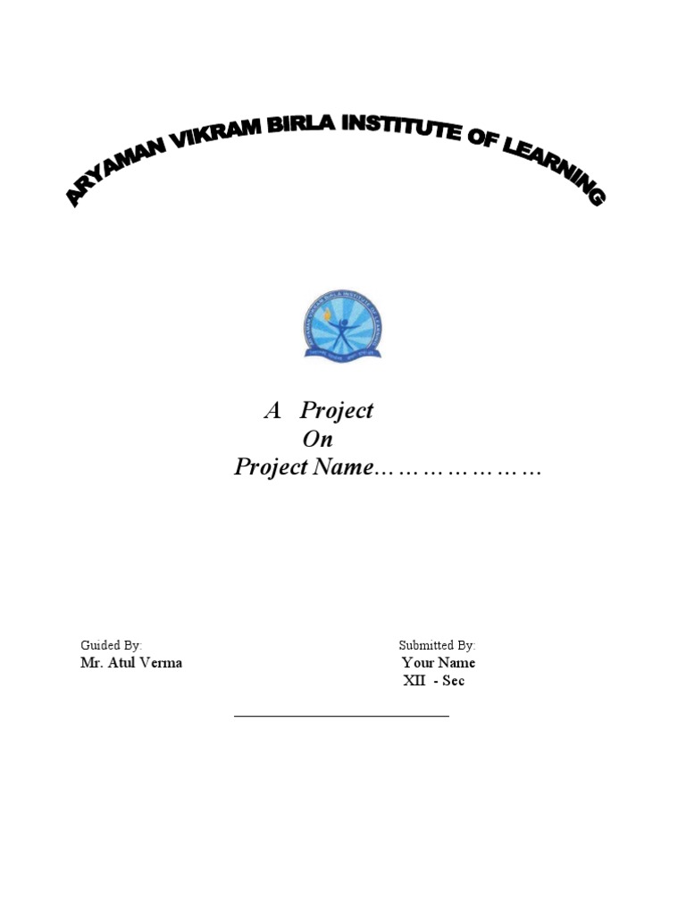 Project Front Pages | PDF | Object (Computer Science) | Class (Computer ...