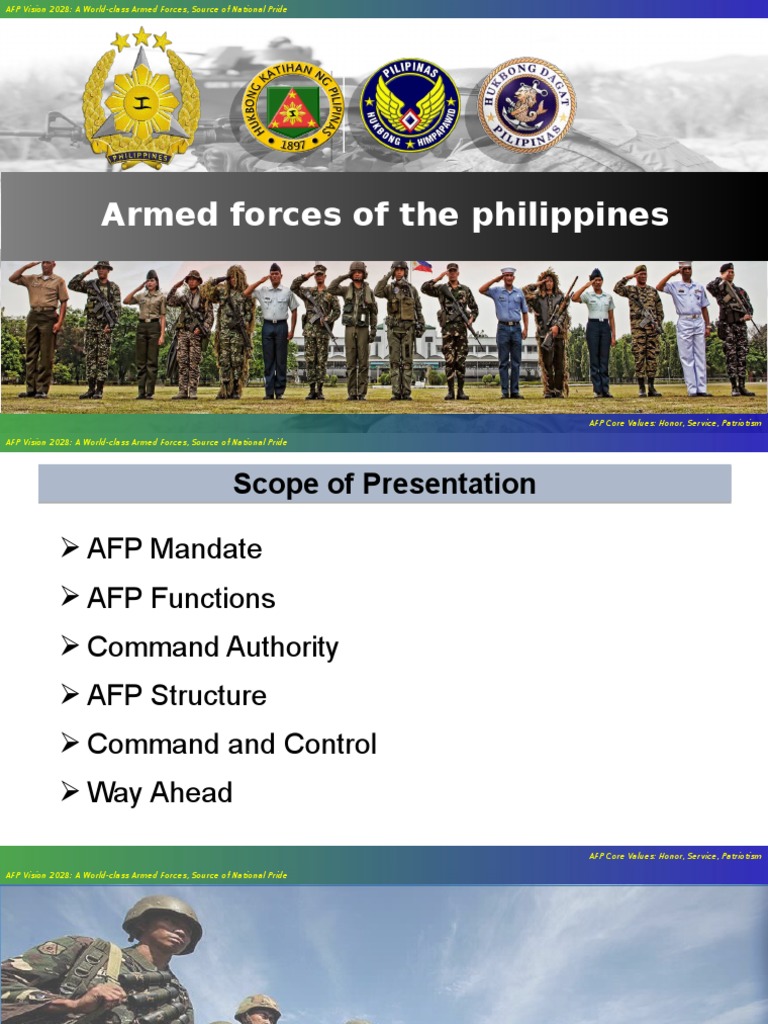 AFP Organization | PDF | Military Organization | Military