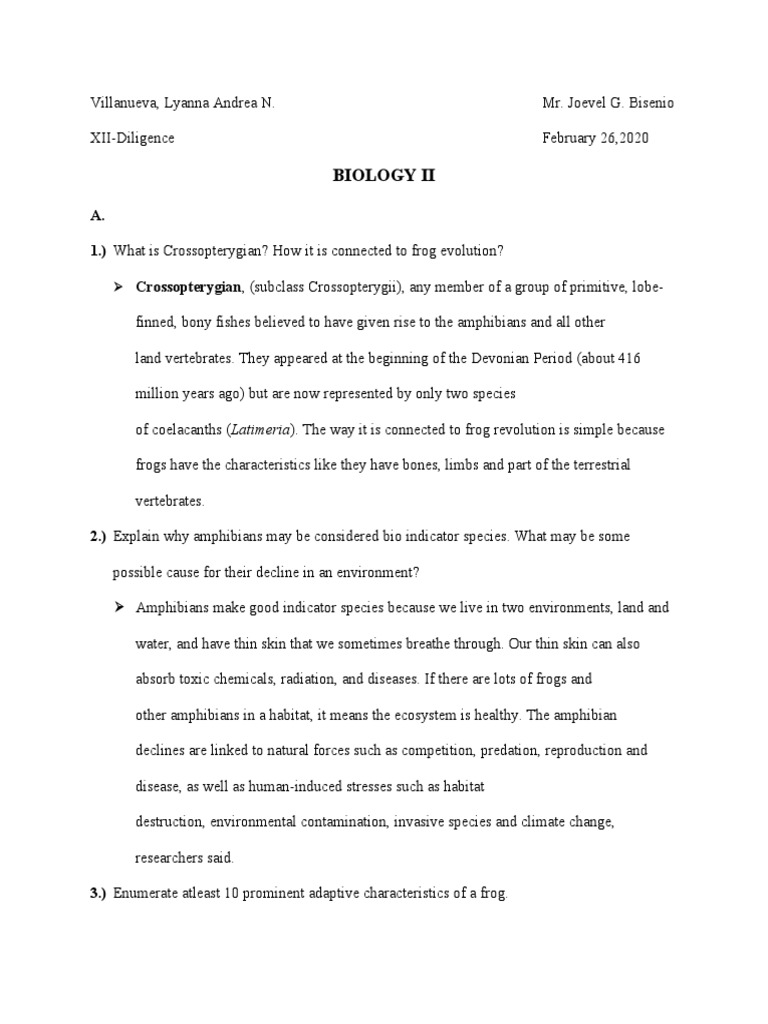 Bio Frog | Descargar gratis PDF | Anatomical Terms Of Location | Human ...