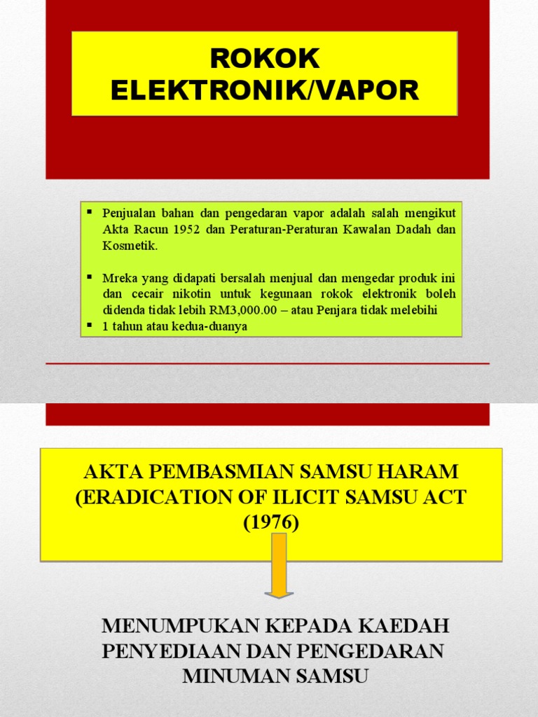 Akta Alkohol Vape | PDF