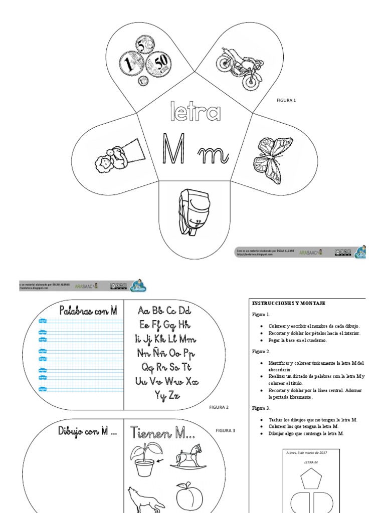 Actividades Creativas con la Letra M | PDF