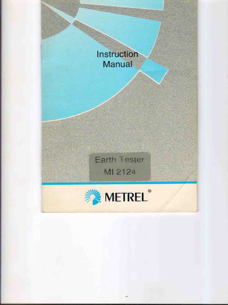 Manual Telurimetro - Metrel - MI2124 | PDF