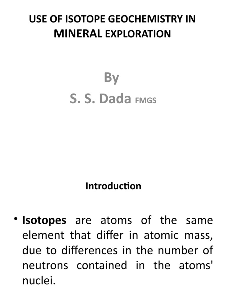 Isotope Geochemistry in Mineral Exploration | PDF | Isotope | Stable ...