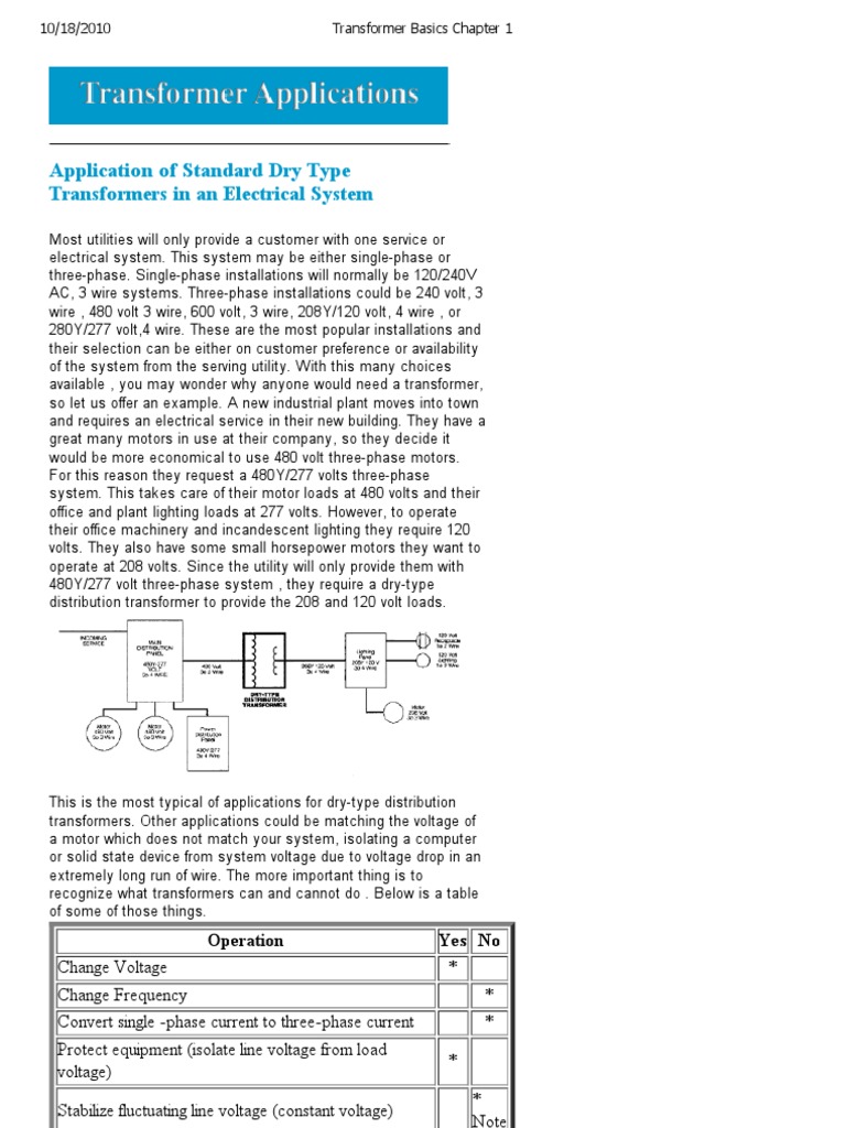 Transformer Basics Chapter 4 Pdf Transformer Electric Power Distribution
