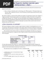 Cociente Del Espectro de Autismo 10 Ítems (AQ-10) (Adultos) - Español | PDF
