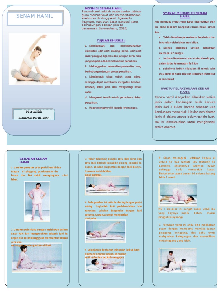 Leaflet Senam Hamil | PDF