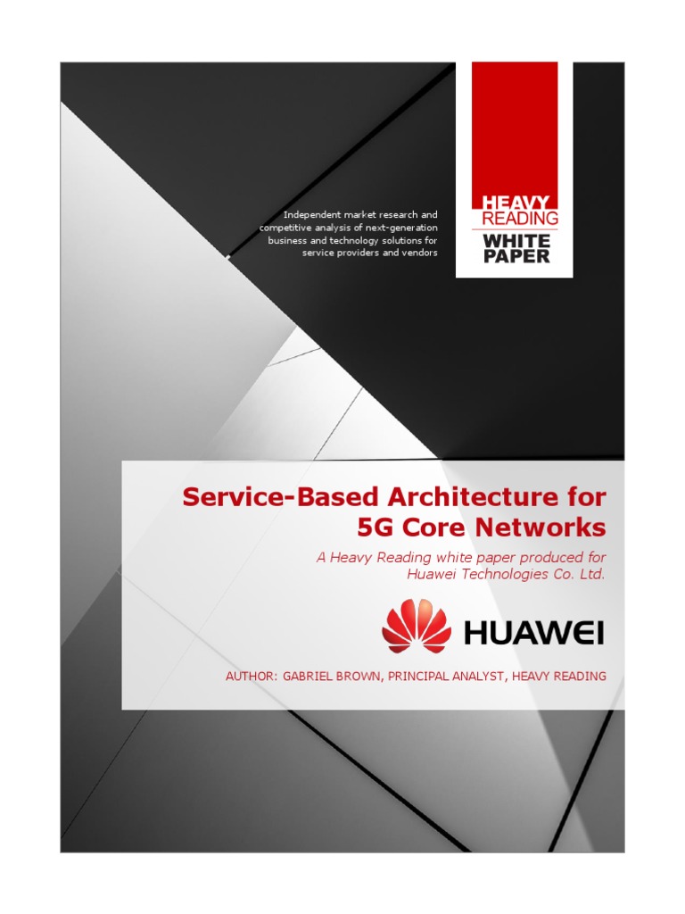 Service Based Architecture For 5G Core Networks | PDF | Cloud Computing ...
