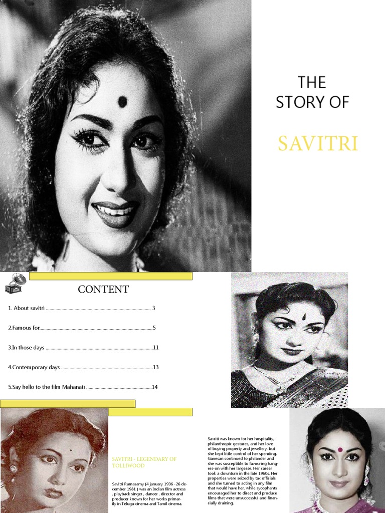 The Story of Savitri | PDF | Tamil Cinema | Cinema Of India