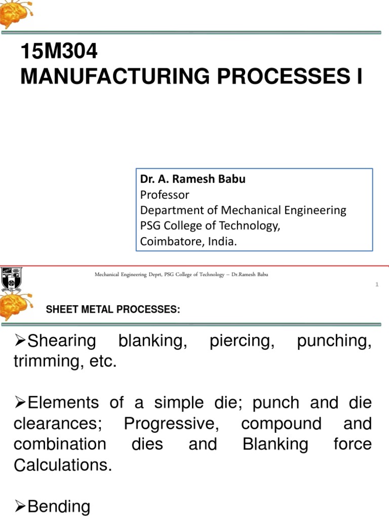 Sheet Metal Manufacturing Process | PDF | Sheet Metal | Process Engineering