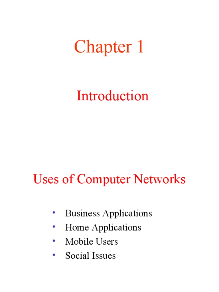 Introduction Computer Networks | PDF | Computer Network | Internet ...