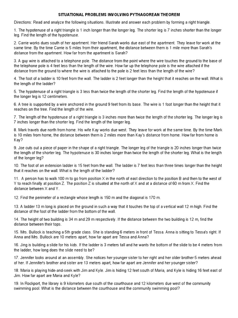 Pythagorean Theorem | PDF | Triangle | Elementary Geometry