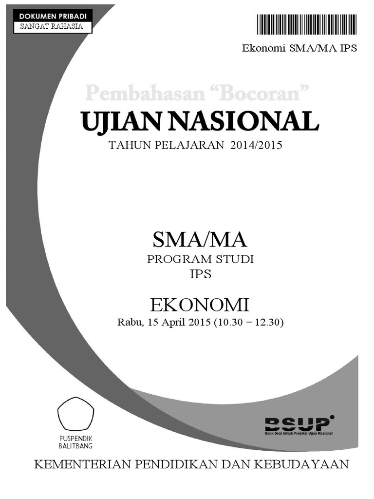 Pembahasan Bocoran Soal UN Ekonomi SMA 2015 by Pak-Anang - Blogspot.com ...