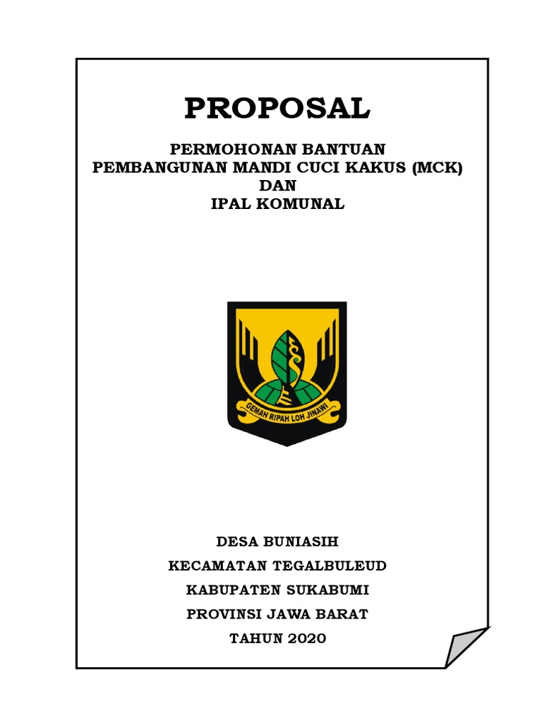Proposal Ipal Komunal | PDF | Griya & Taman