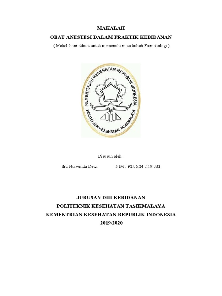 Obat Anestesi dalam Kebidanan: Panduan Praktis | PDF | Kesehatan Holistik
