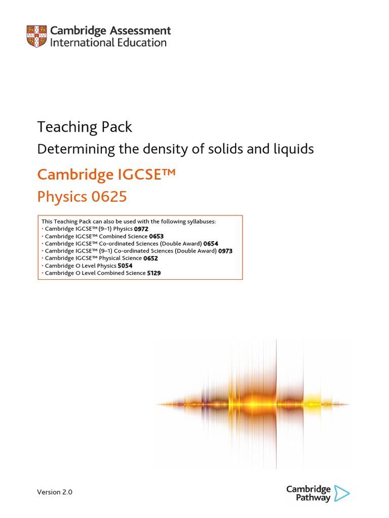 Density Teaching Pack | PDF | Density | Volume