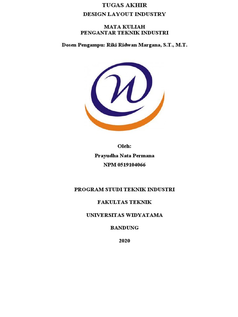 Tugas Akhir Desain Layout Industri | PDF