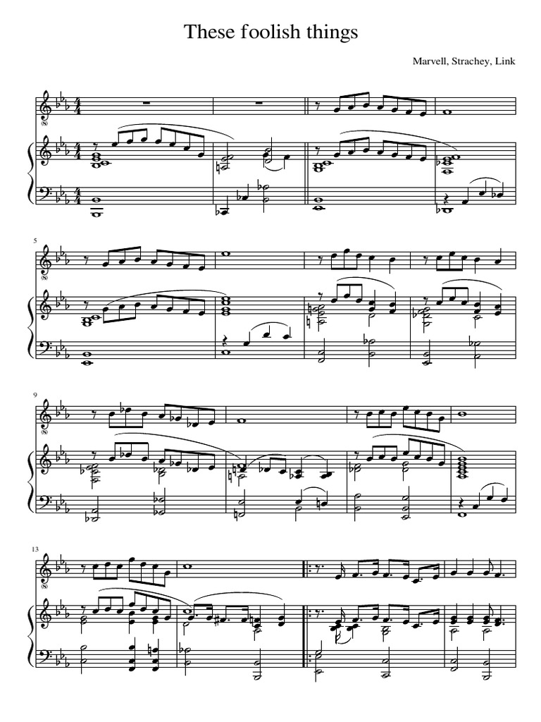 These Foolish Things | PDF | Songs | American Songs