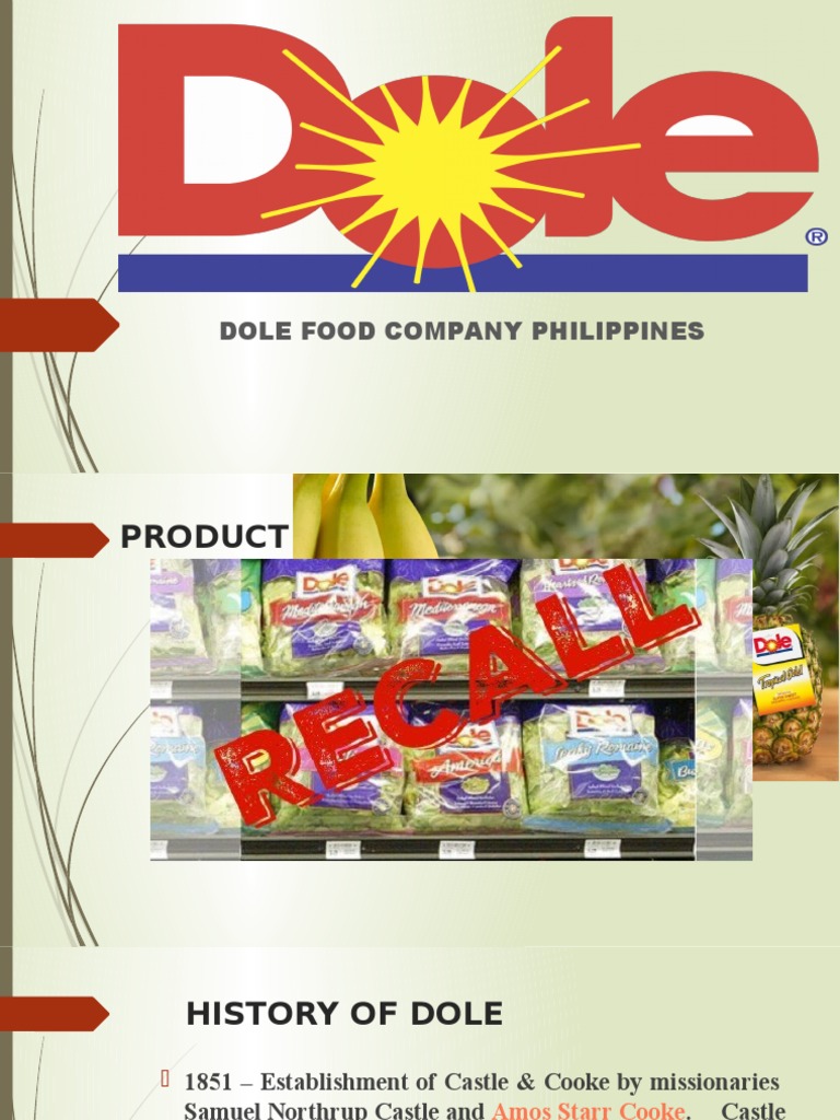 Dole Presentation | PDF | Food And Drink | Wellness