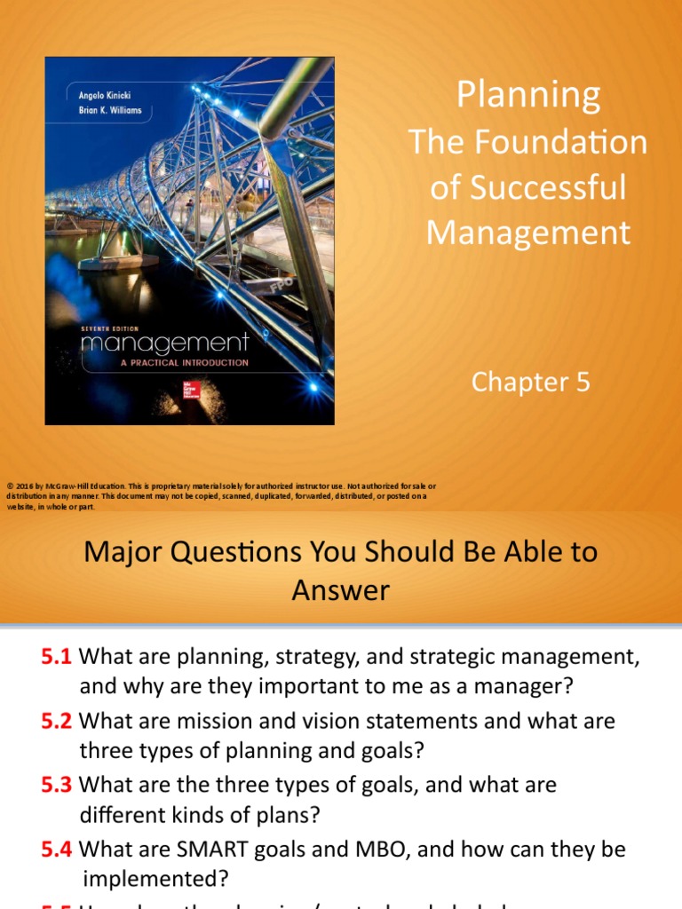 Kinicki 7e ch05 | PDF | Strategic Management | Business