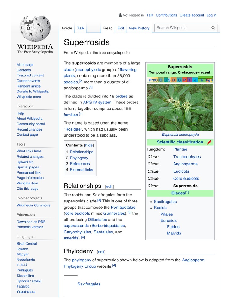 Superrosids | PDF | Plants | Science