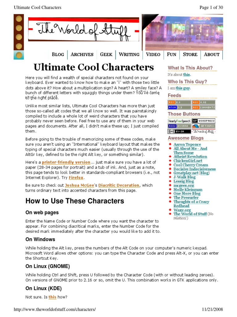 Alt Codes PDF | PDF | Text | Input/Output