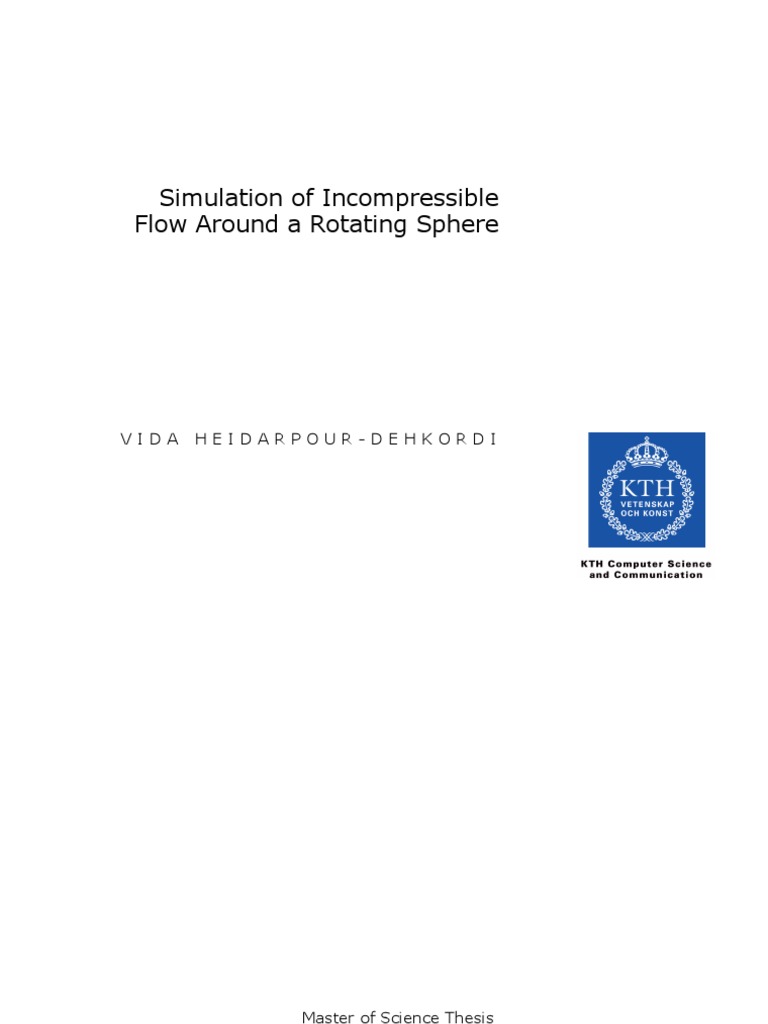 Simulation of in Compressible Flow Around Rotating Sphere | PDF | Drag ...