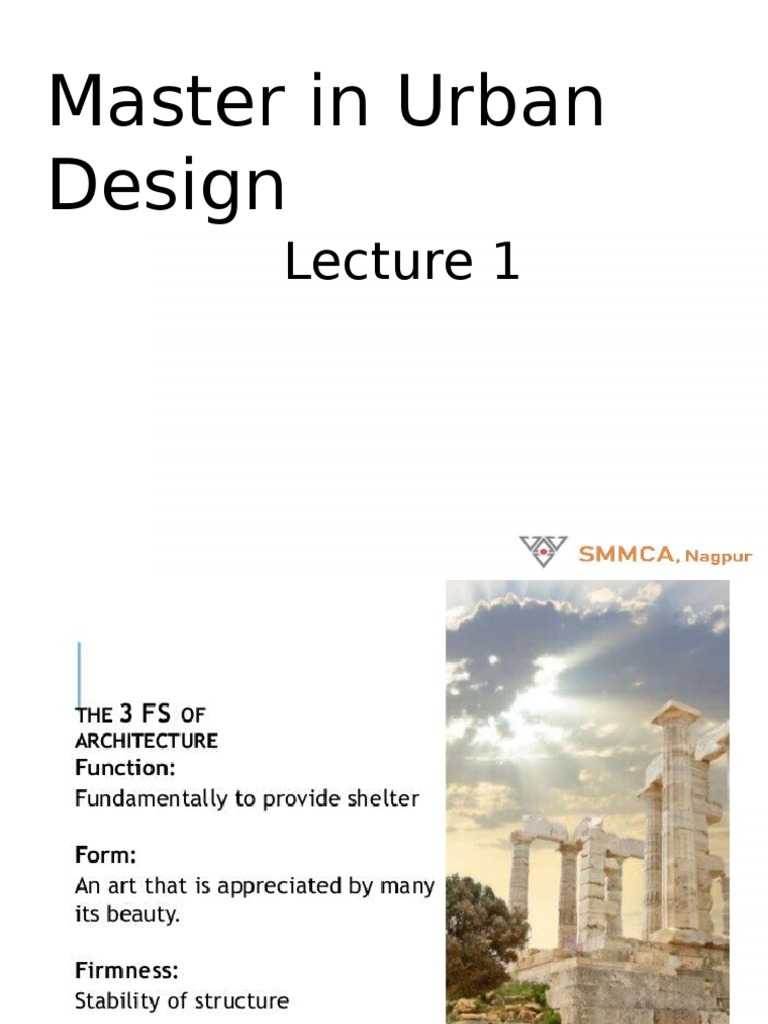 Urban Design - PPT 1 | PDF | Urban Design | Urban Planning