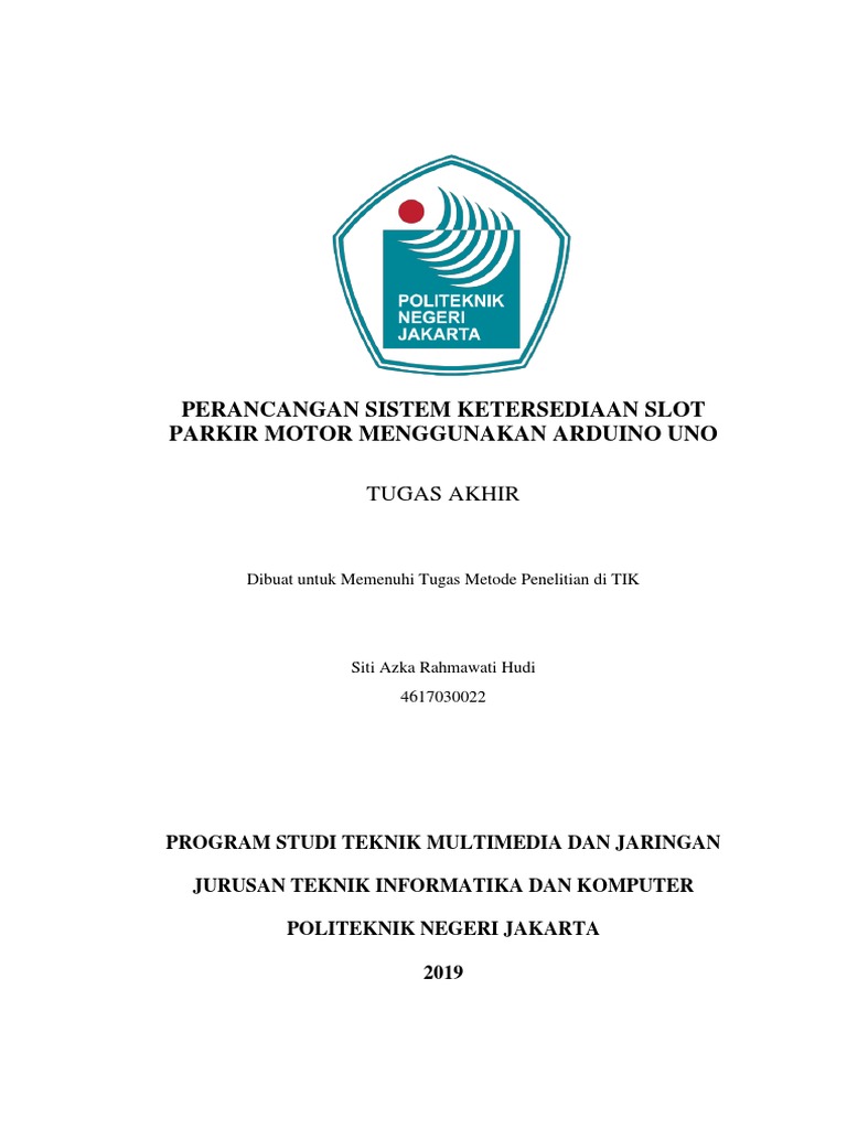 Sistem Ketersediaan Slot Parkir Motor Di Politeknik Negeri Jakarta ...
