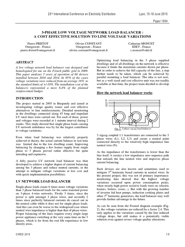 3-PHASE LOW VOLTAGE NETWORK LOAD BALANCER CIRED2015 - 1004 - Final PDF ...