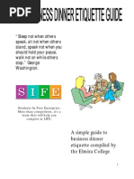 Social & Dining Etiquette Quiz | PDF | Foods