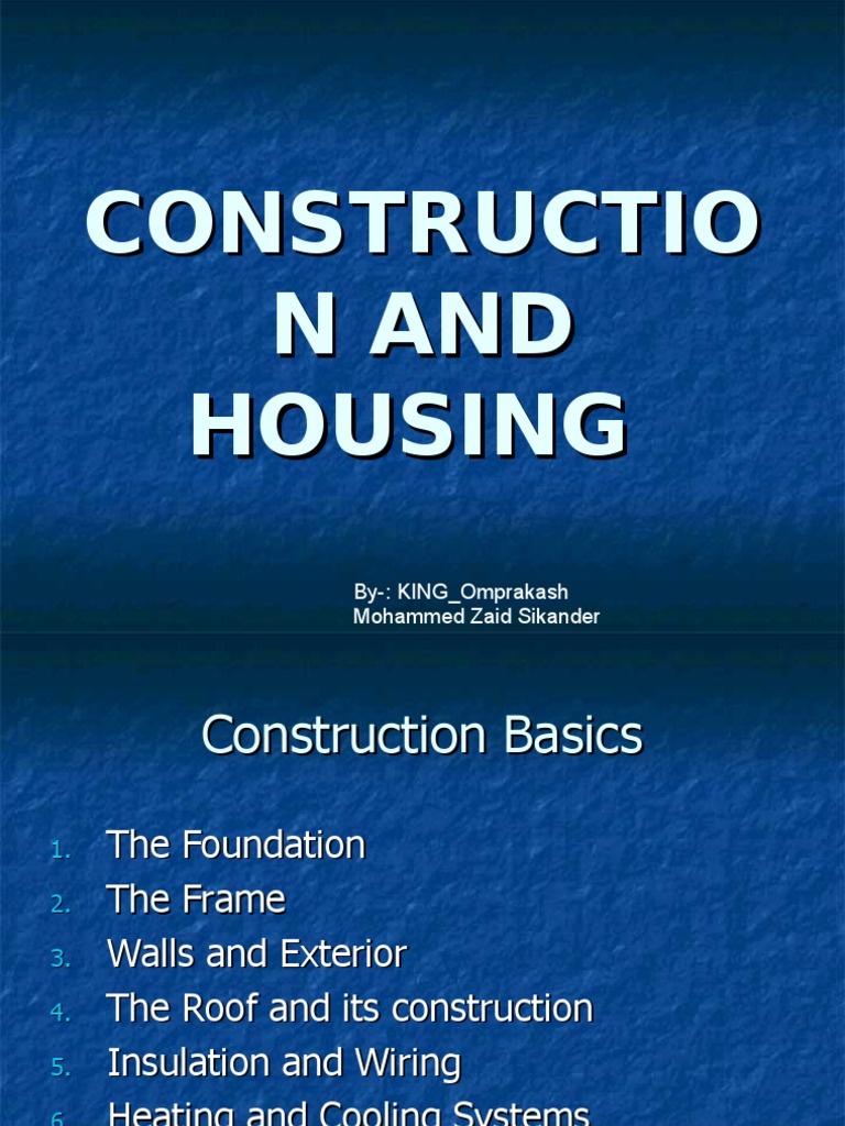 6.02 Construction Powerpoint | PDF | Framing (Construction) | Roof
