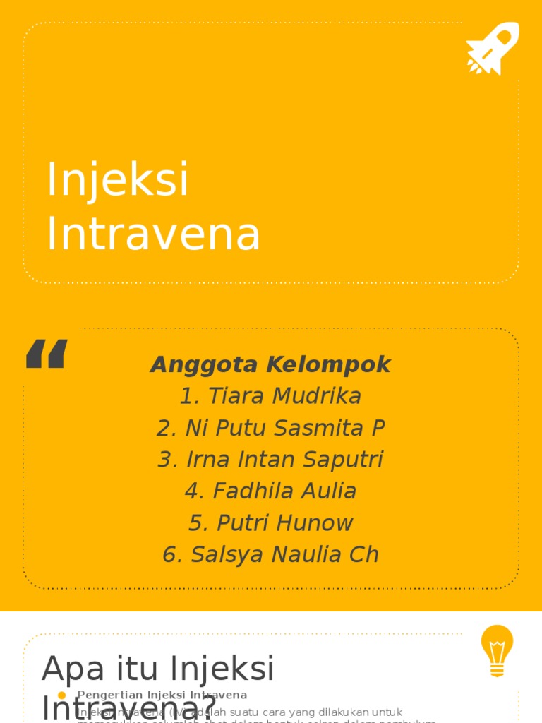 Injeksi Intravena | PDF | Sains & Matematika