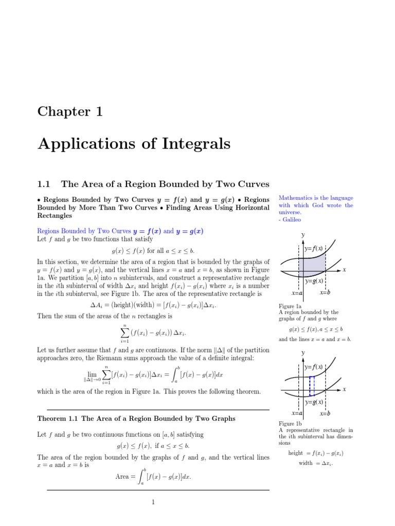 Area and Volumes | PDF | Area | Integral