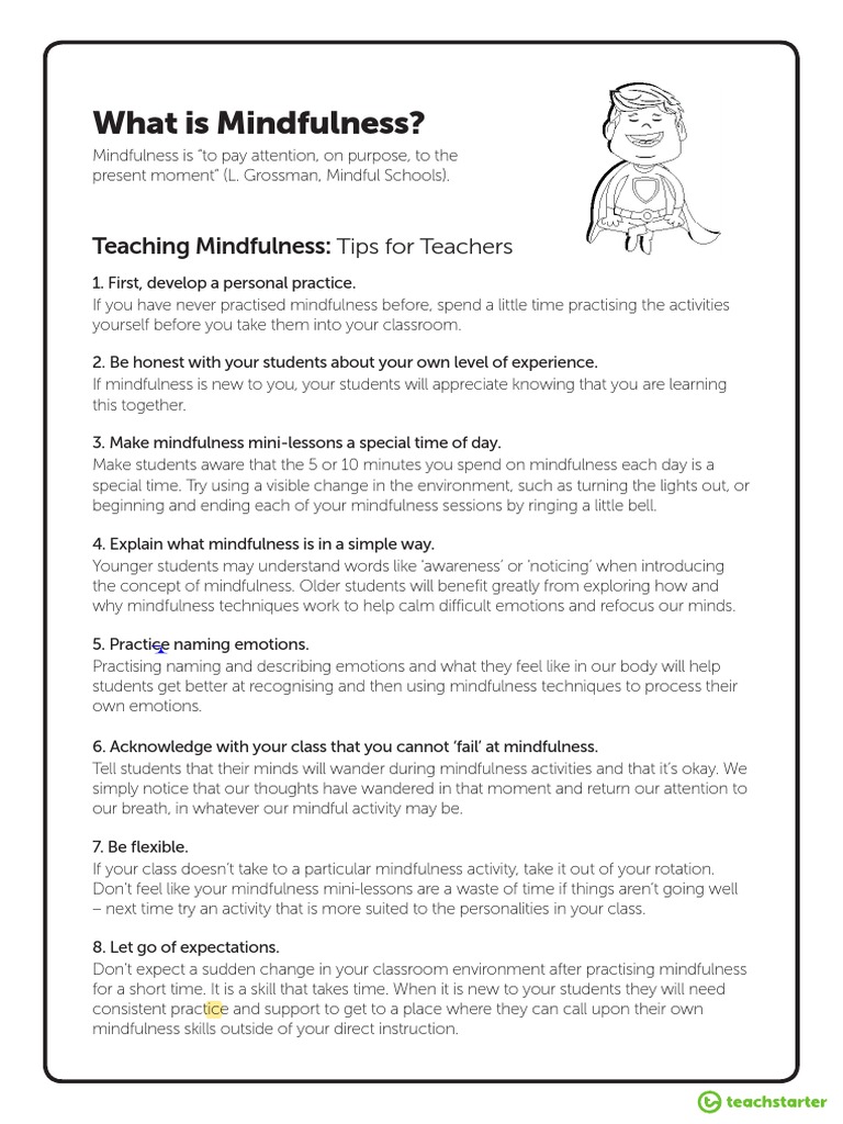 Mindfulness Tips for Teachers | PDF
