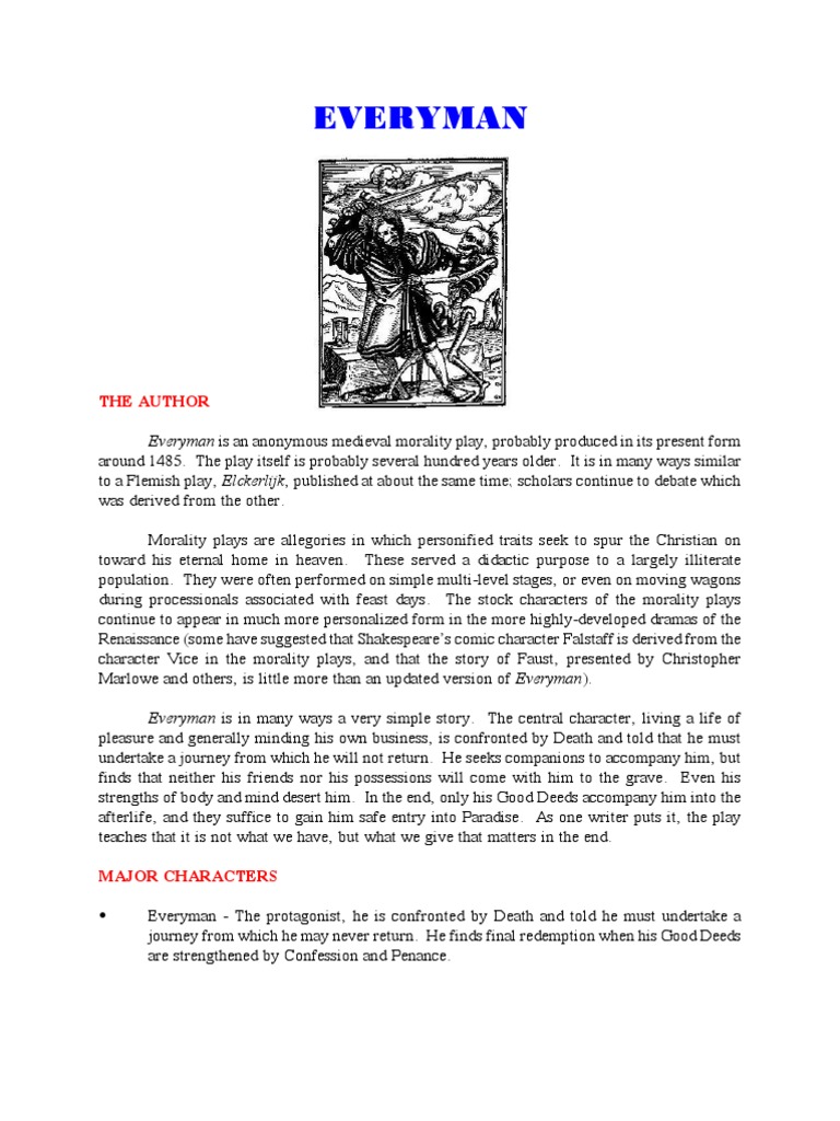 Everyman Morality Play | PDF | Grace In Christianity | Penance