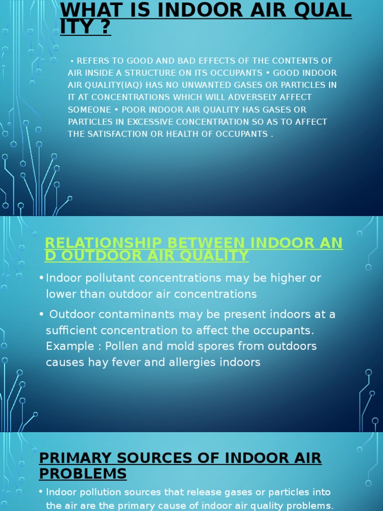 Indoor Air Quality (Slide Presentation) | Download Free PDF | Air ...