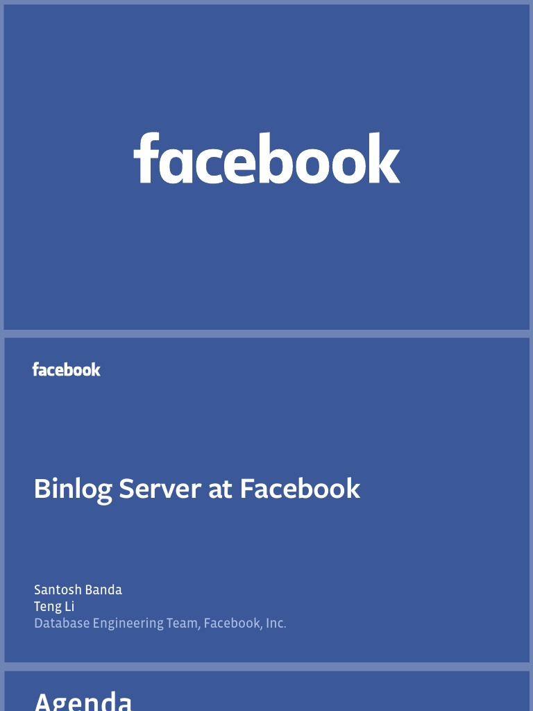 Binlog Server at Facebook - 0 | PDF | My Sql | Replication (Computing)