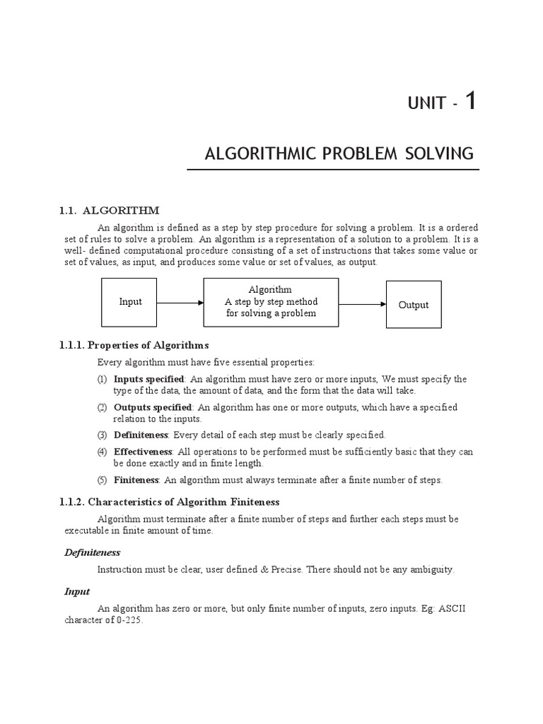 Python - Unit 1-New-Final | PDF | Control Flow | Algorithms