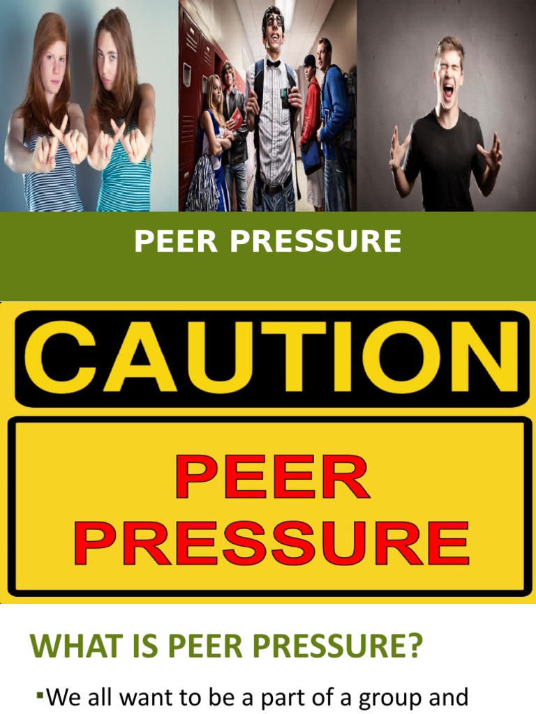 Peer Pressure | PDF | Friendship | Adolescence