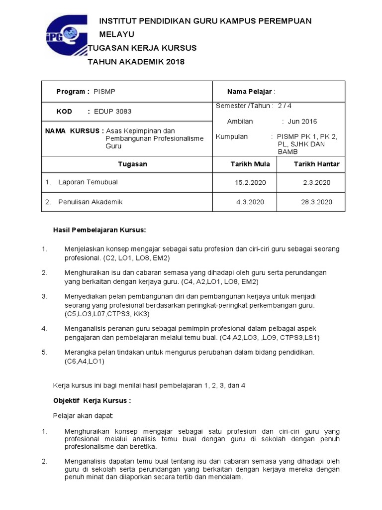 Contoh Soalan Edup3083 - BoknoeCastro