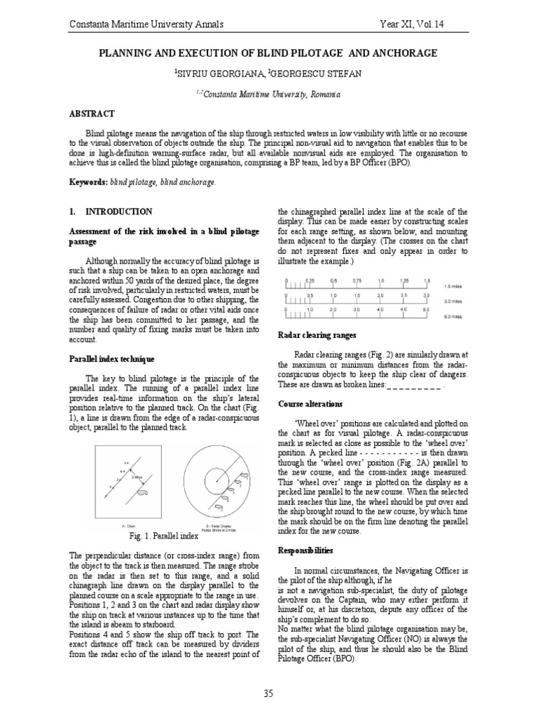 Blind Pilotage PDF | PDF | Navigation | Radar